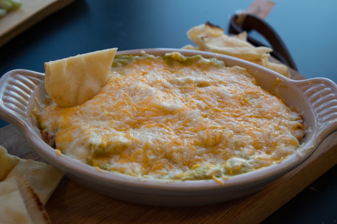 Chili, Avo-Cream, and Cheese Dip - Witten Kitchen